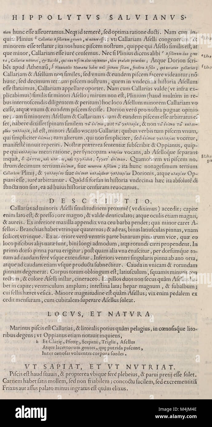 Aquatilium animalium historiae, liber primus - cum eorumdem formis ...