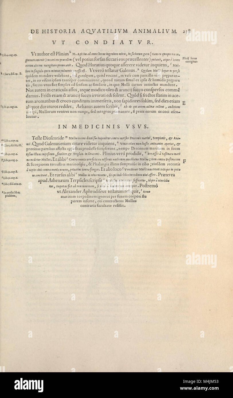 *Aquatilium animalium historiae* (1554) is the first volume of a work ...