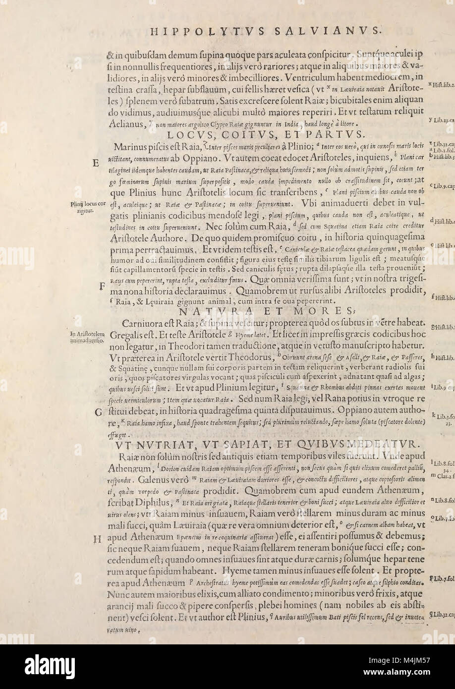 The 1554 work 'Aquatilium Animalium Historiae' (History of Aquatic ...