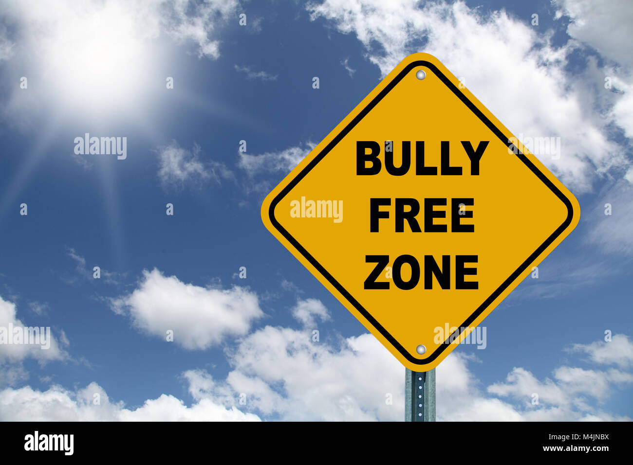 No bully zone sign hi-res stock photography and images - Alamy