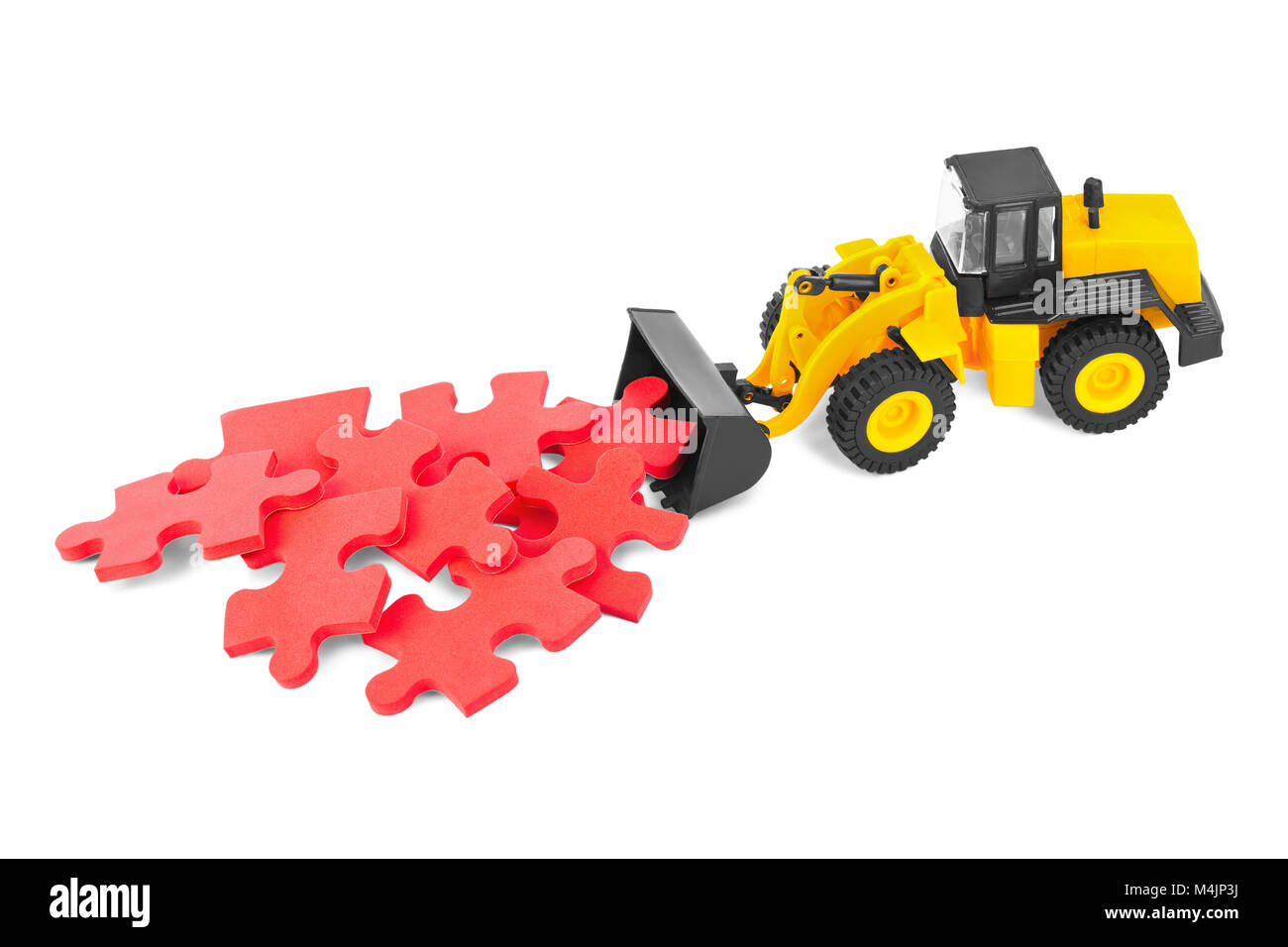 Backhoe loader Cut Out Stock Images & Pictures - Alamy