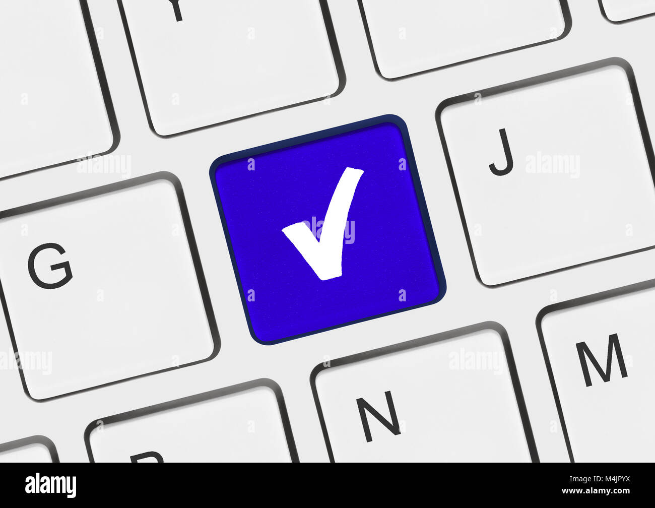 Check mark keyboard hi-res stock photography and images - Alamy
