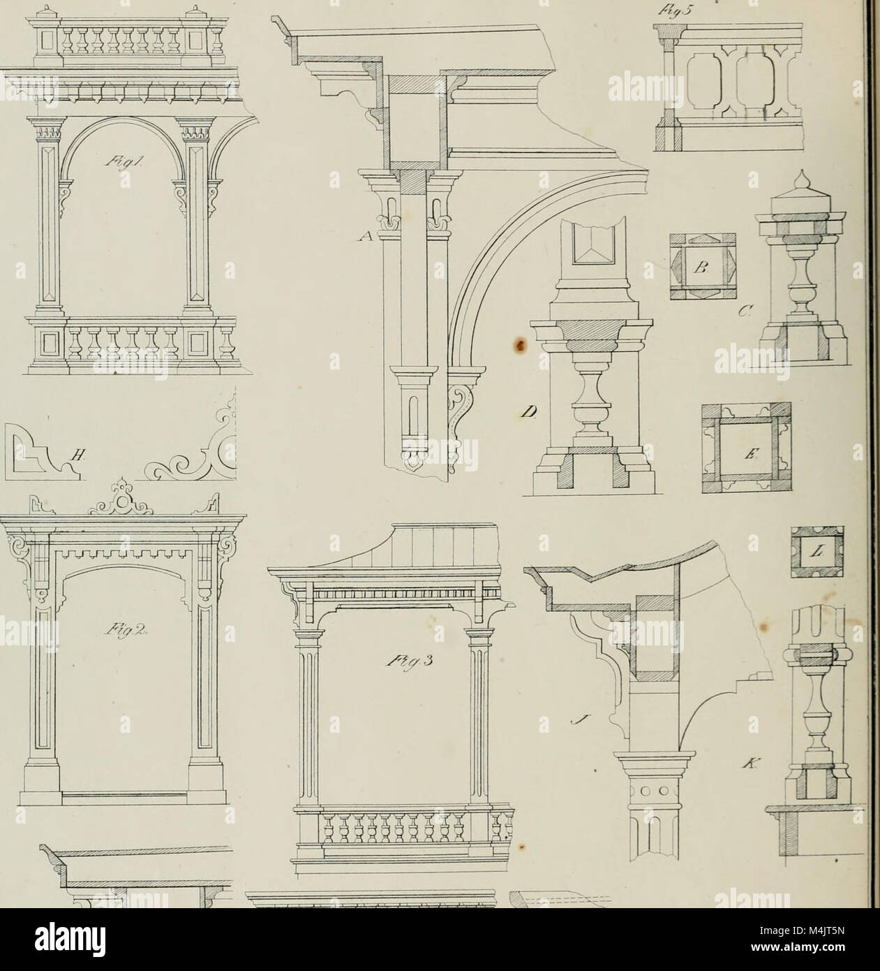 This 1868 architectural design book provides detailed plans for street ...