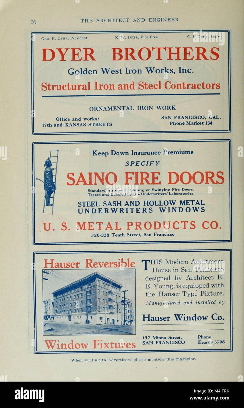 The 1920 edition of 'Architect and Engineer' discusses the ...