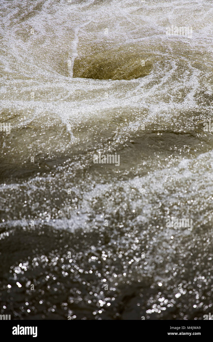 Large whirlpool in the center of a river Stock Photo - Alamy