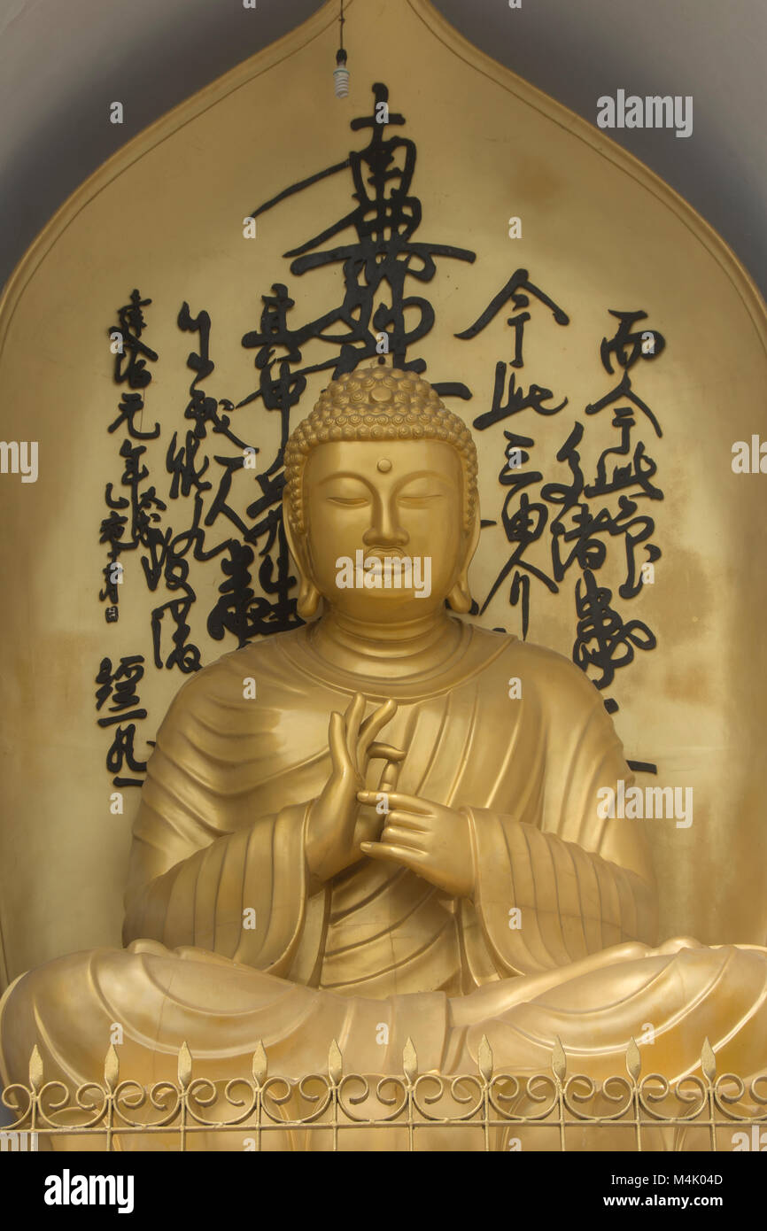 Statue of Buda in Pokhara, Nepal Stock Photo - Alamy