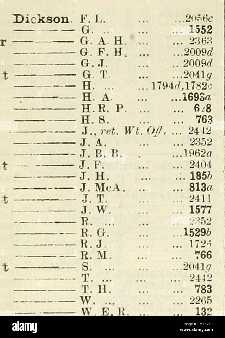 Army list (1918) (14585101787 Stock Photo - Alamy