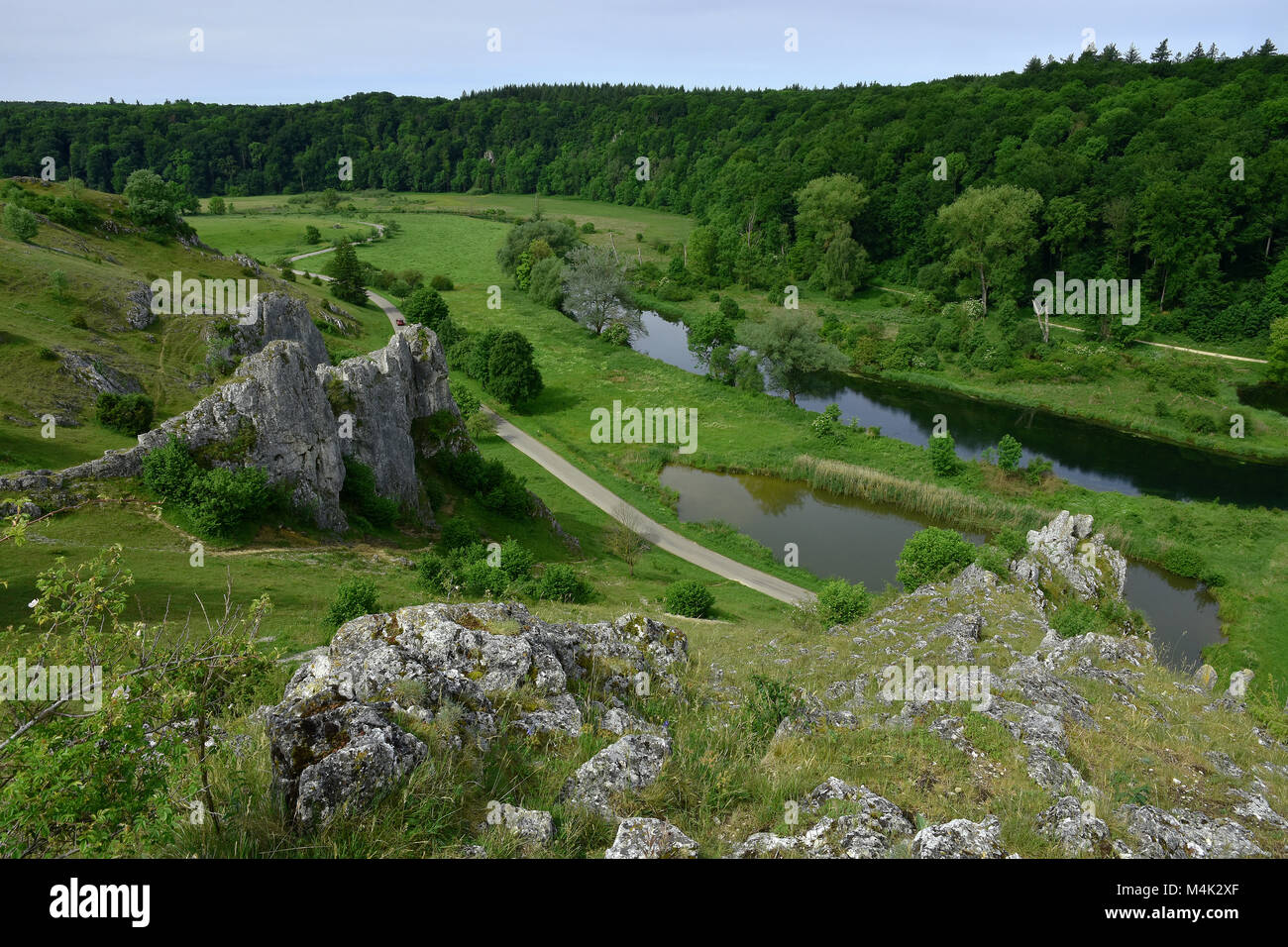 swabian alb; Valley Eselsburger Tal; Germany Stock Photo - Alamy