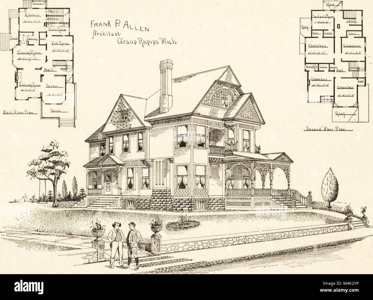 This publication presents various house and cottage designs with ...