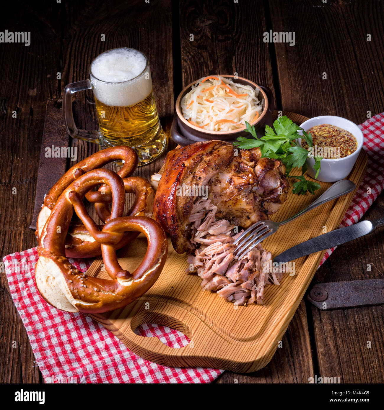 Fresh knuckle prepared for Oktoberfest Stock Photo - Alamy