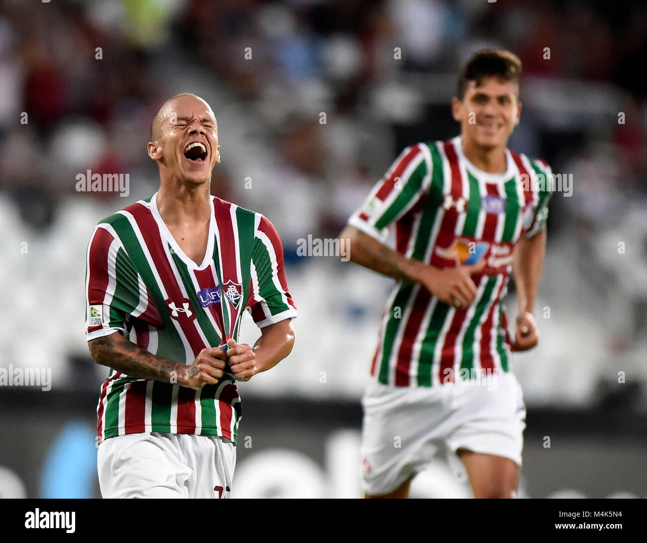 Rio de Janeiro -Brazil , soccer match between Fluminense and Salgueiro ...