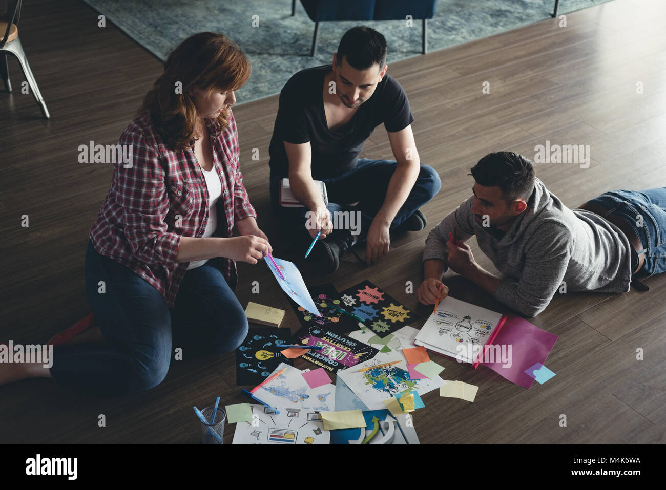 Businessman discussing over documents hi-res stock photography and ...