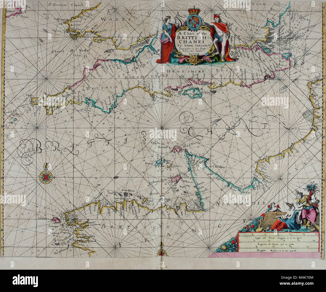 Atlas maritimus, or A book of charts - Describeing the sea coasts capes ...