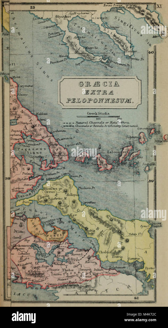 An atlas detailing ancient and classical geography, providing maps and ...