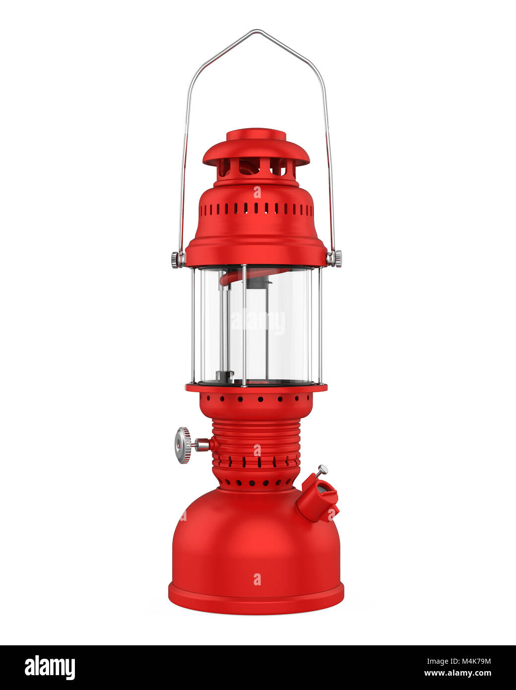 Oil Lamp Isolated Stock Photo - Alamy