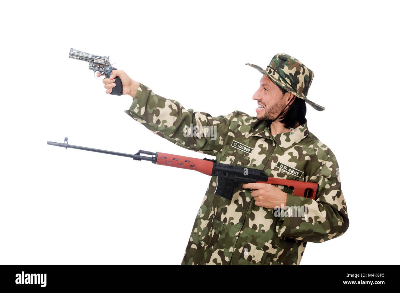 Military army soldier weapon rifle courage aiming hi-res stock ...