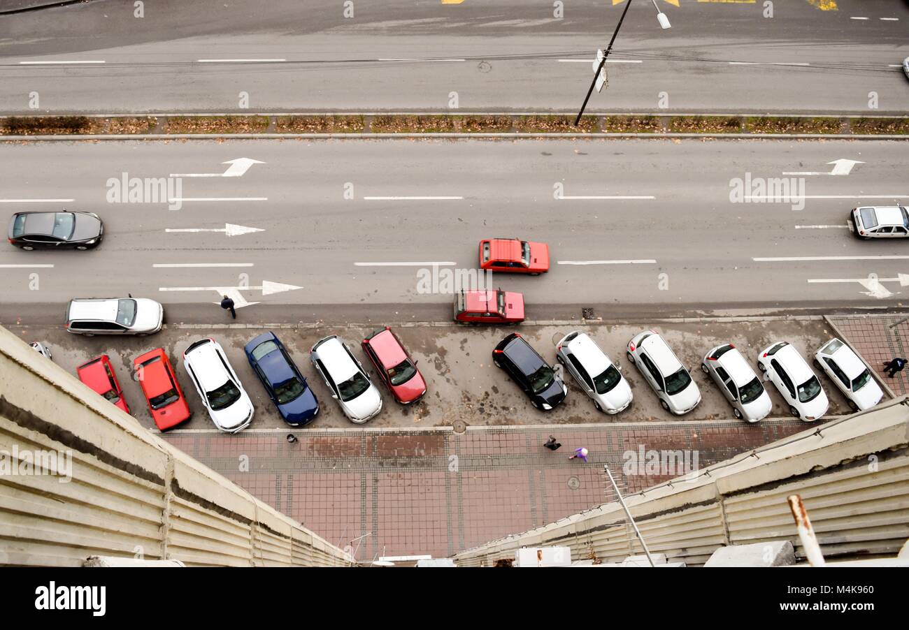 Horizontal Parking Lot Cars High Resolution Stock Photography and ...