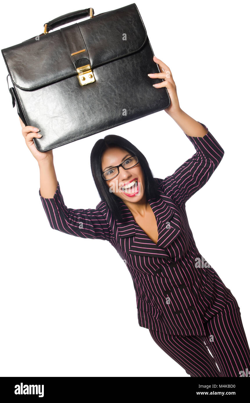 Woman businesswoman concept isolated white background Stock Photo - Alamy