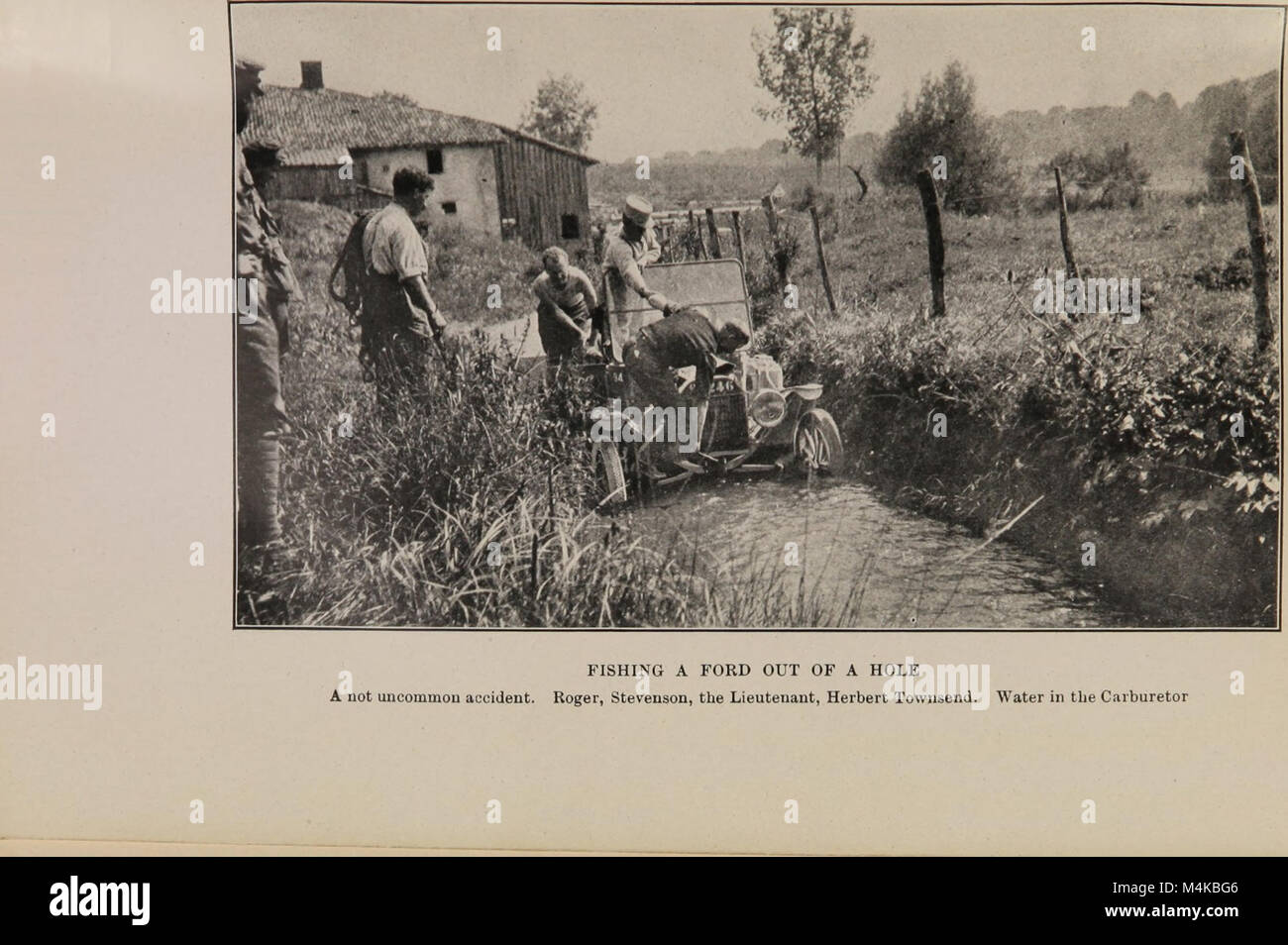 At the front in a flivver (1917) (14579664638 Stock Photo - Alamy