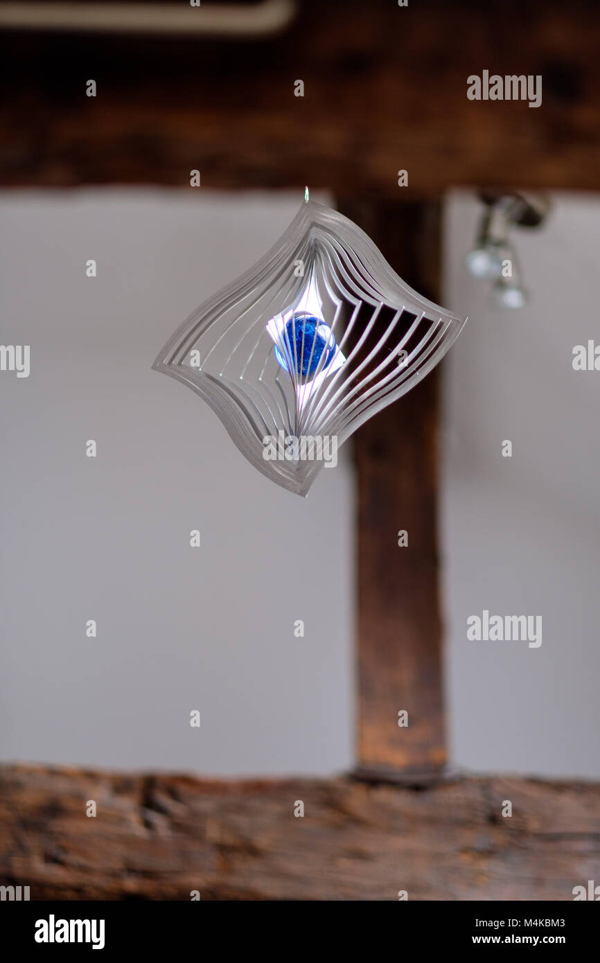 Interior of Monks Cottage, a medieval building built in the 1300s with ...