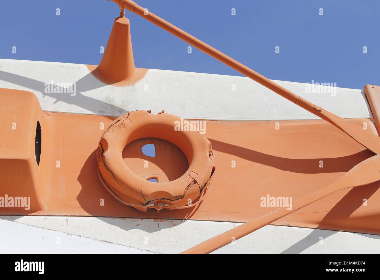 colored small wooden rowing boat Stock Photo - Alamy