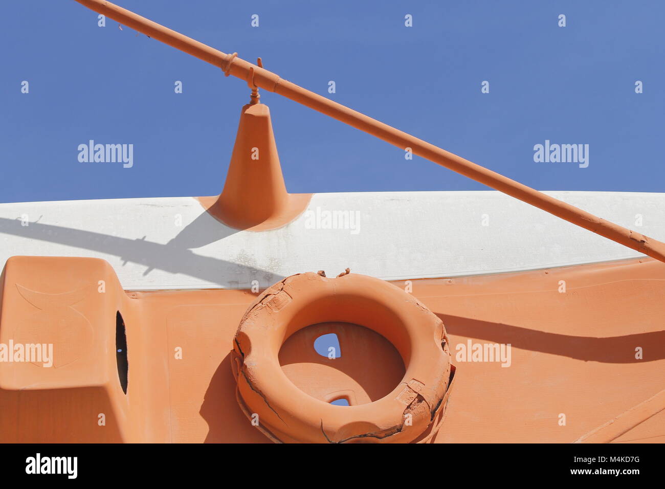 colored small wooden rowing boat Stock Photo - Alamy