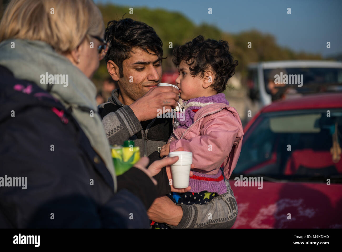 Refugee Children Eating High Resolution Stock Photography and Images ...