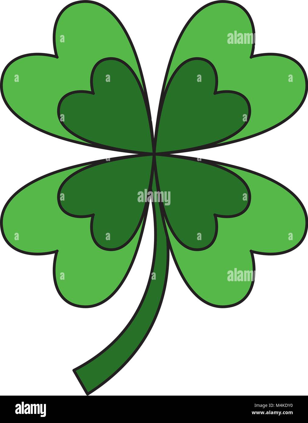 four leaf clover good luck Stock Vector Image & Art - Alamy
