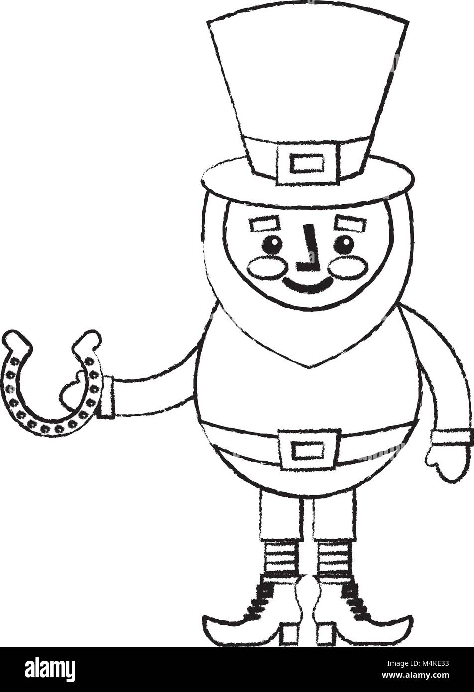 Cartoon horseshoe Black and White Stock Photos & Images - Alamy