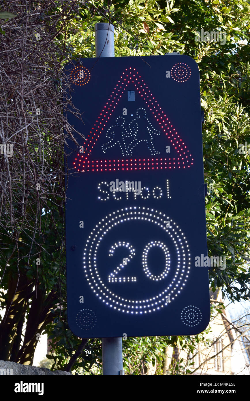 Solar powered speed sign hi-res stock photography and images - Alamy