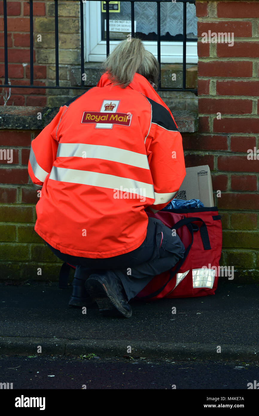 Mail woman mail bag hi-res stock photography and images - Alamy