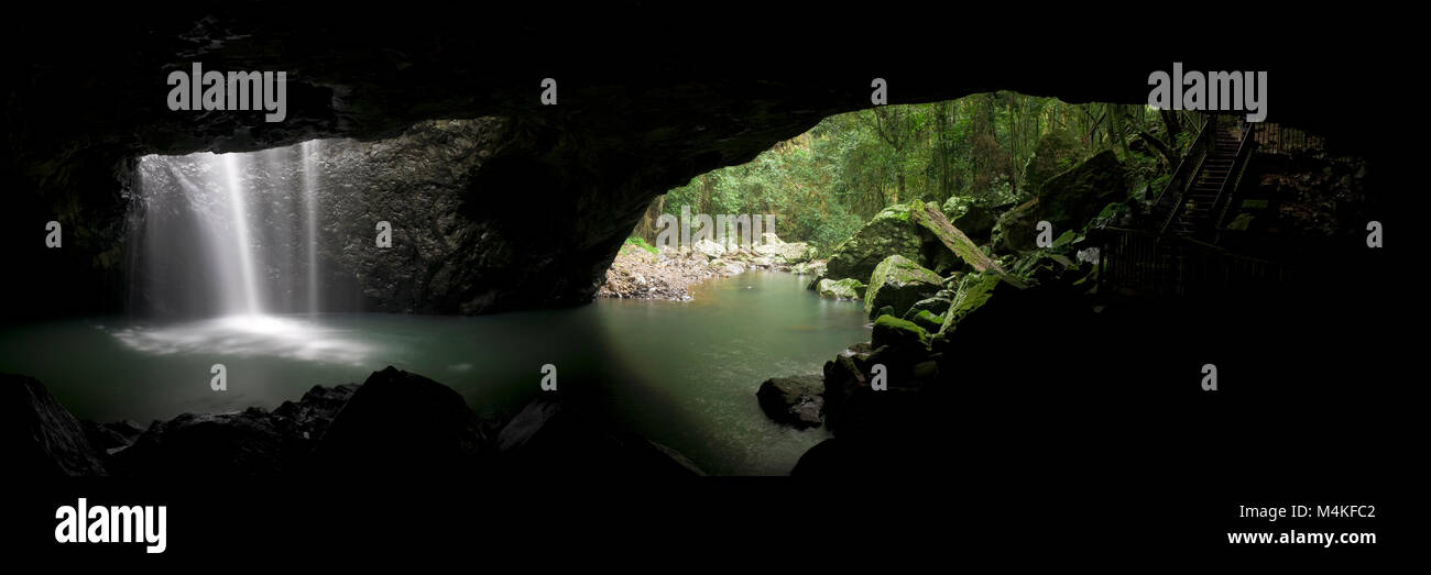 Natural Arch, Springbrook NP, QLD Stock Photo - Alamy