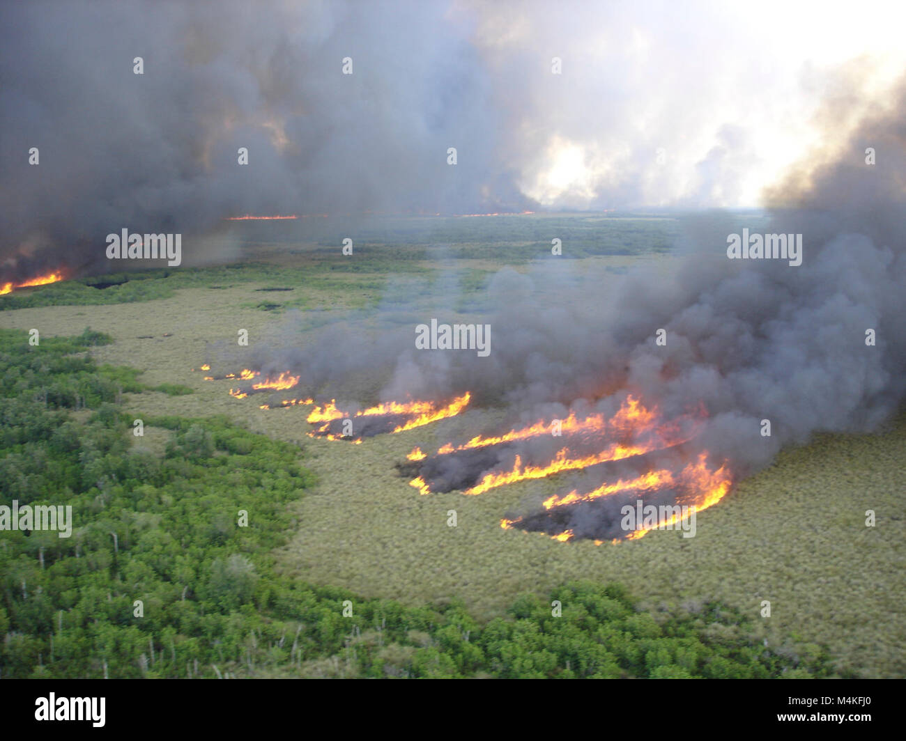 Broad River Fire Stock Photo - Alamy
