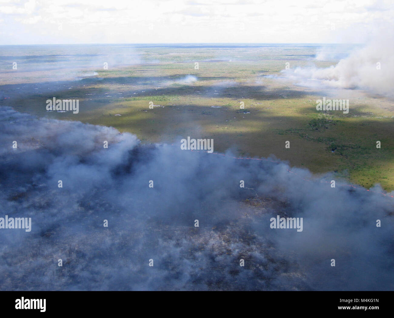 Prescribed coastal prairie burn coordinated by EVER Fire and Aviation ...