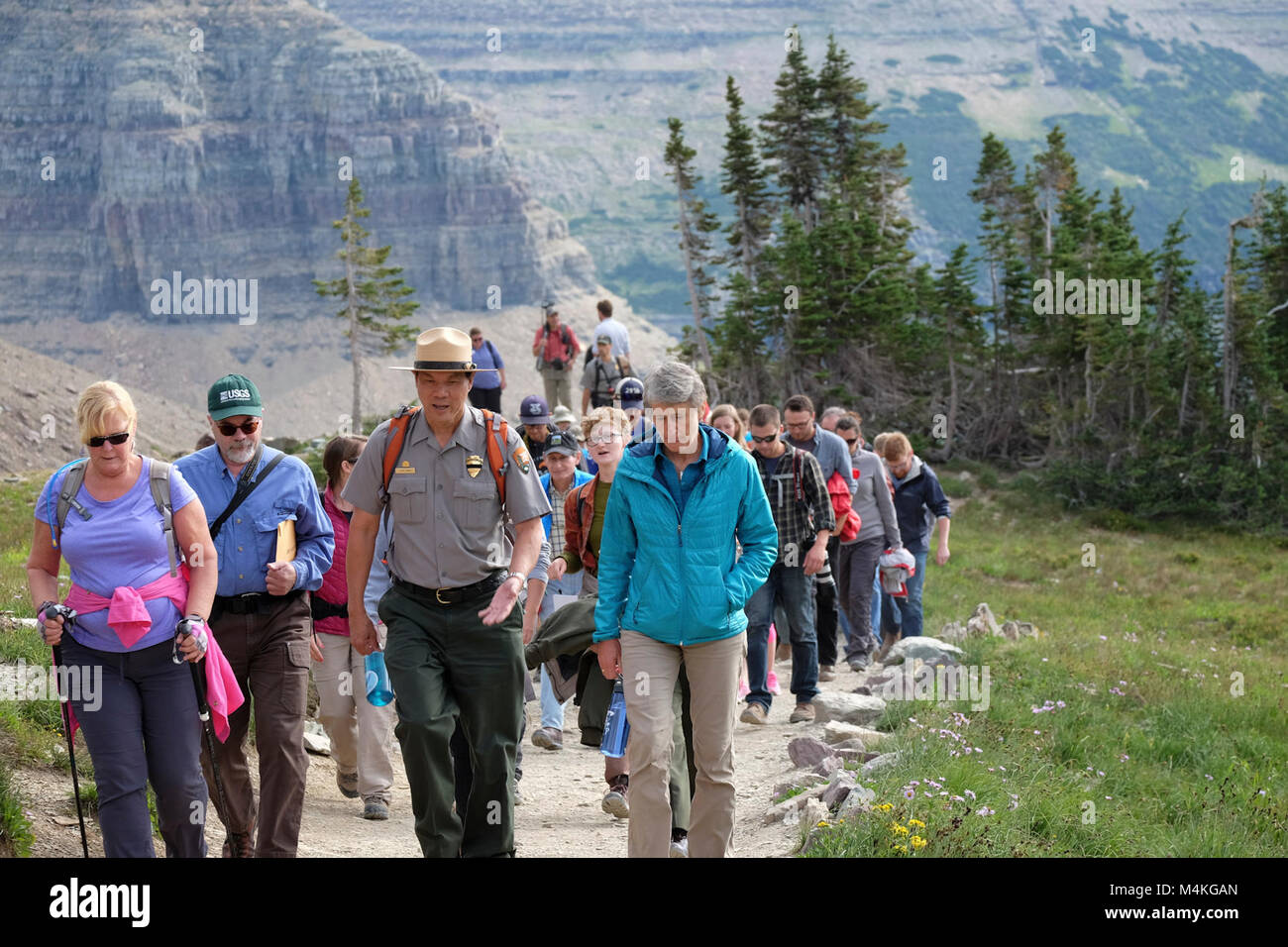 Secretary Jewell visits Glacier National Park. Meets Rangers and gets ...