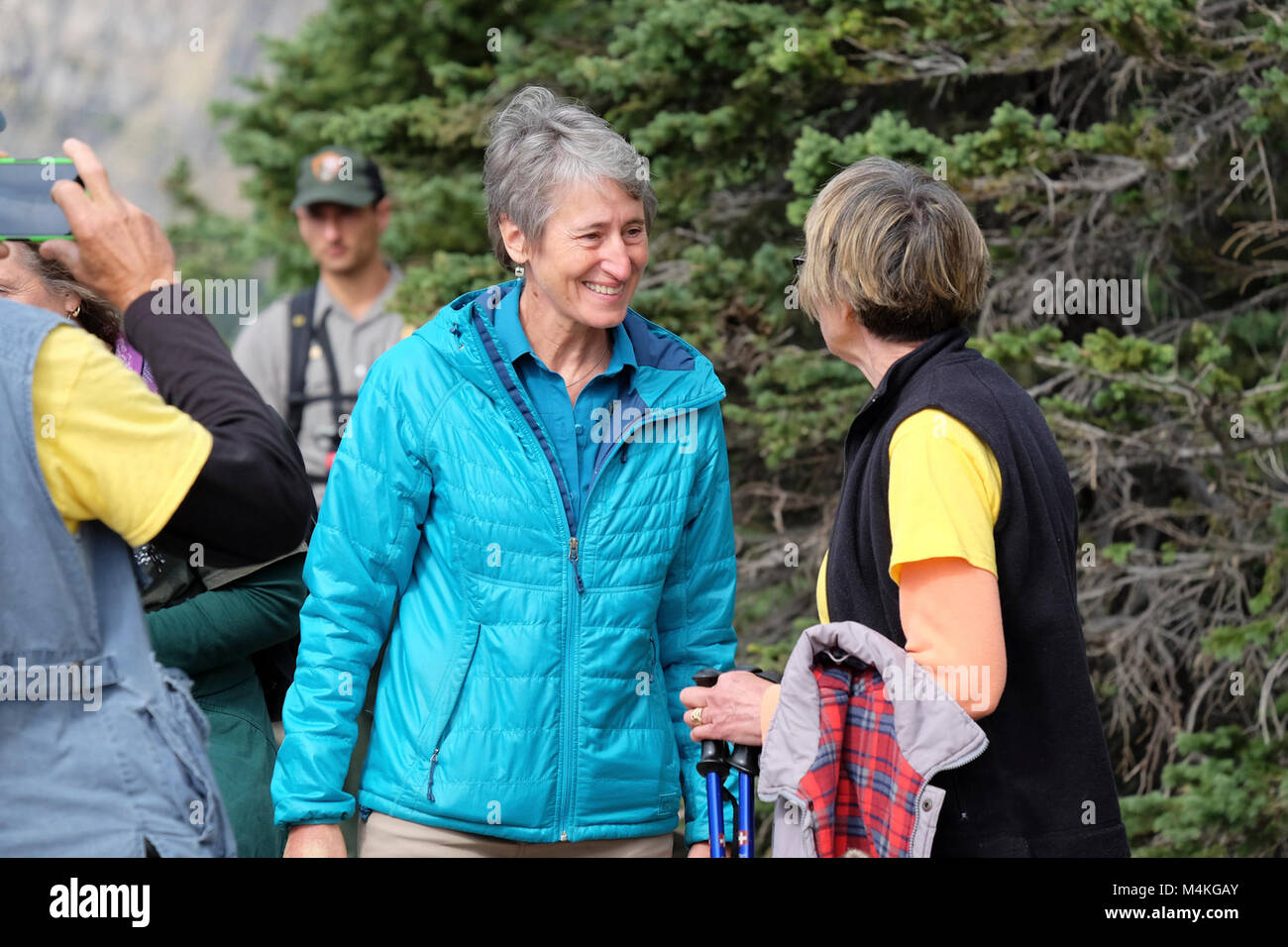 Secretary Jewell visits Glacier National Park. Meets Rangers and gets ...