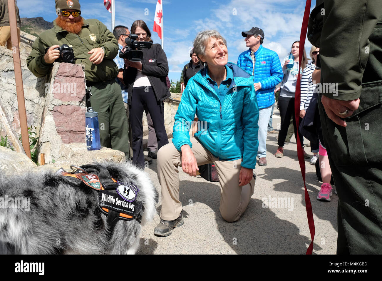 Secretary Jewell visits Glacier National Park. Meets Rangers and gets ...