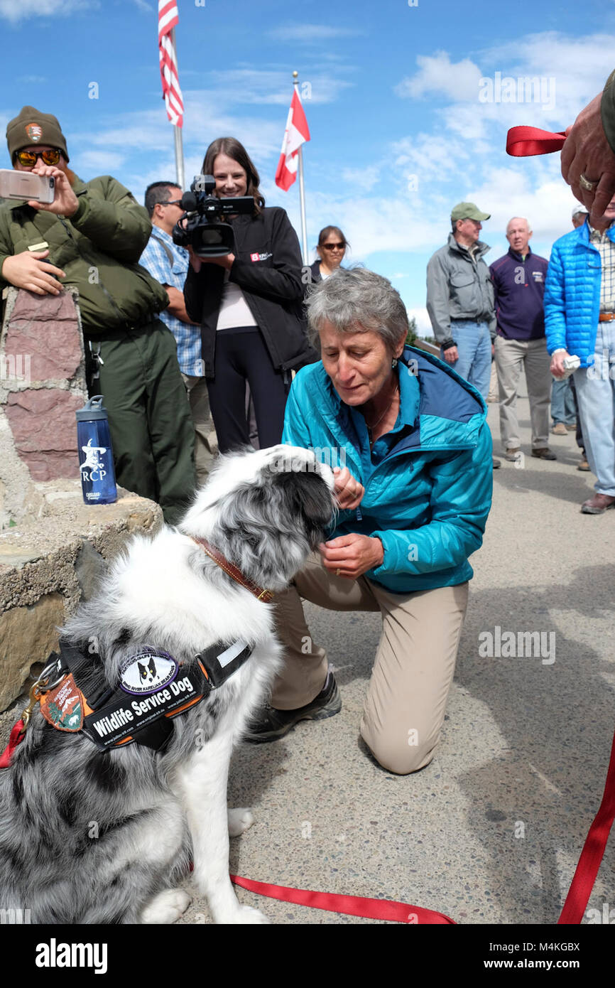 Secretary Jewell visits Glacier National Park. Meets Rangers and gets ...