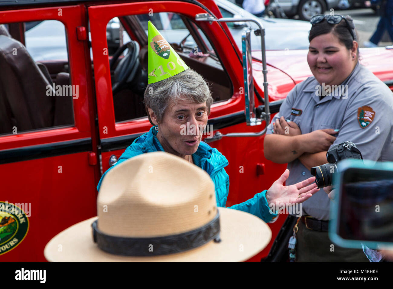 Happy From Secretary Jewell Stock Photo - Alamy