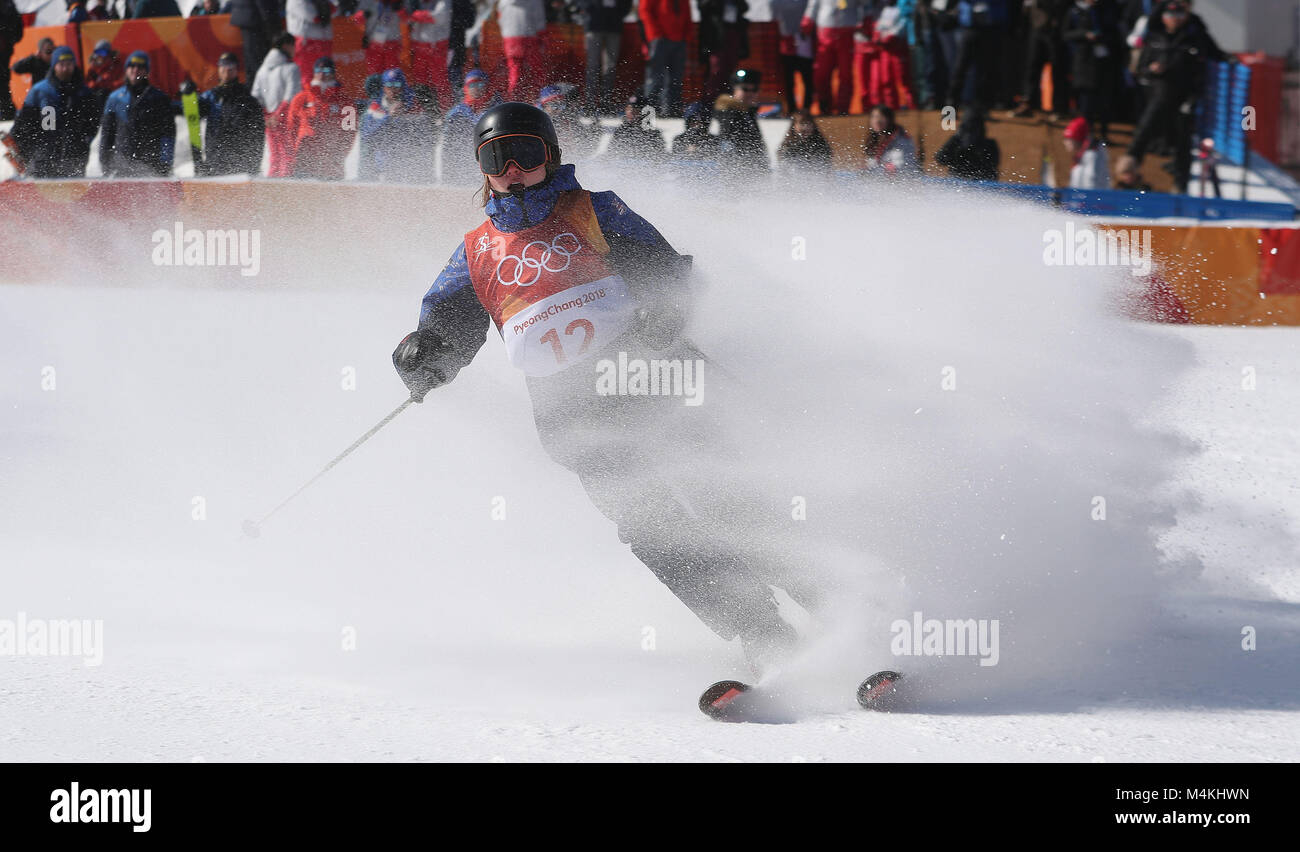 Great Britain's Isabel Atkin in action in the Ski Slopestyle at the ...
