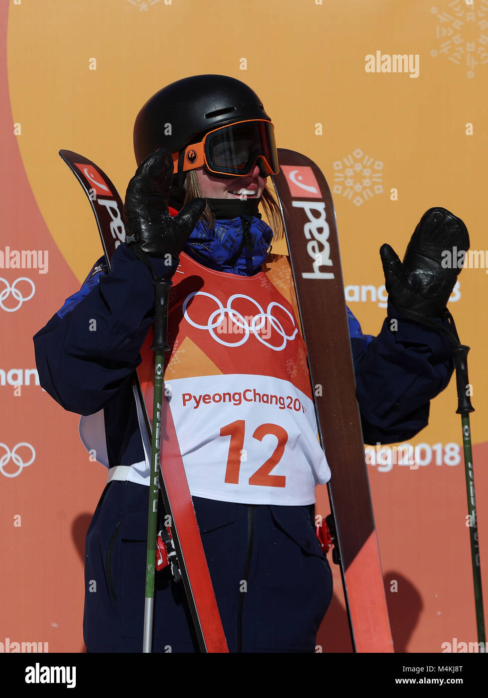 Great Britain's Isabel Atkin in action in the Ski Slopestyle at the ...