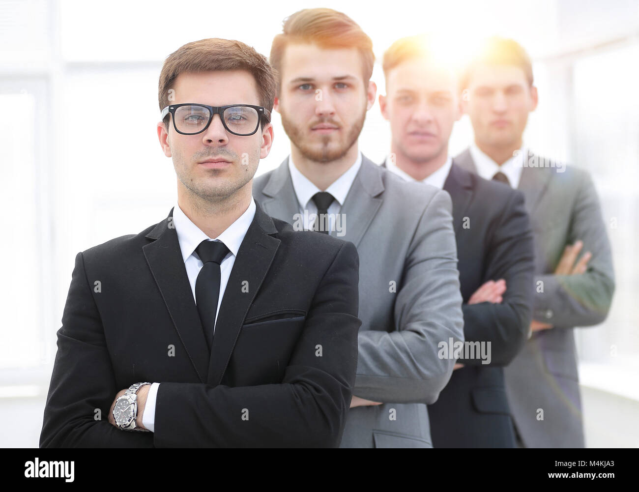 concept of teamwork. professional team of business people Stock Photo ...