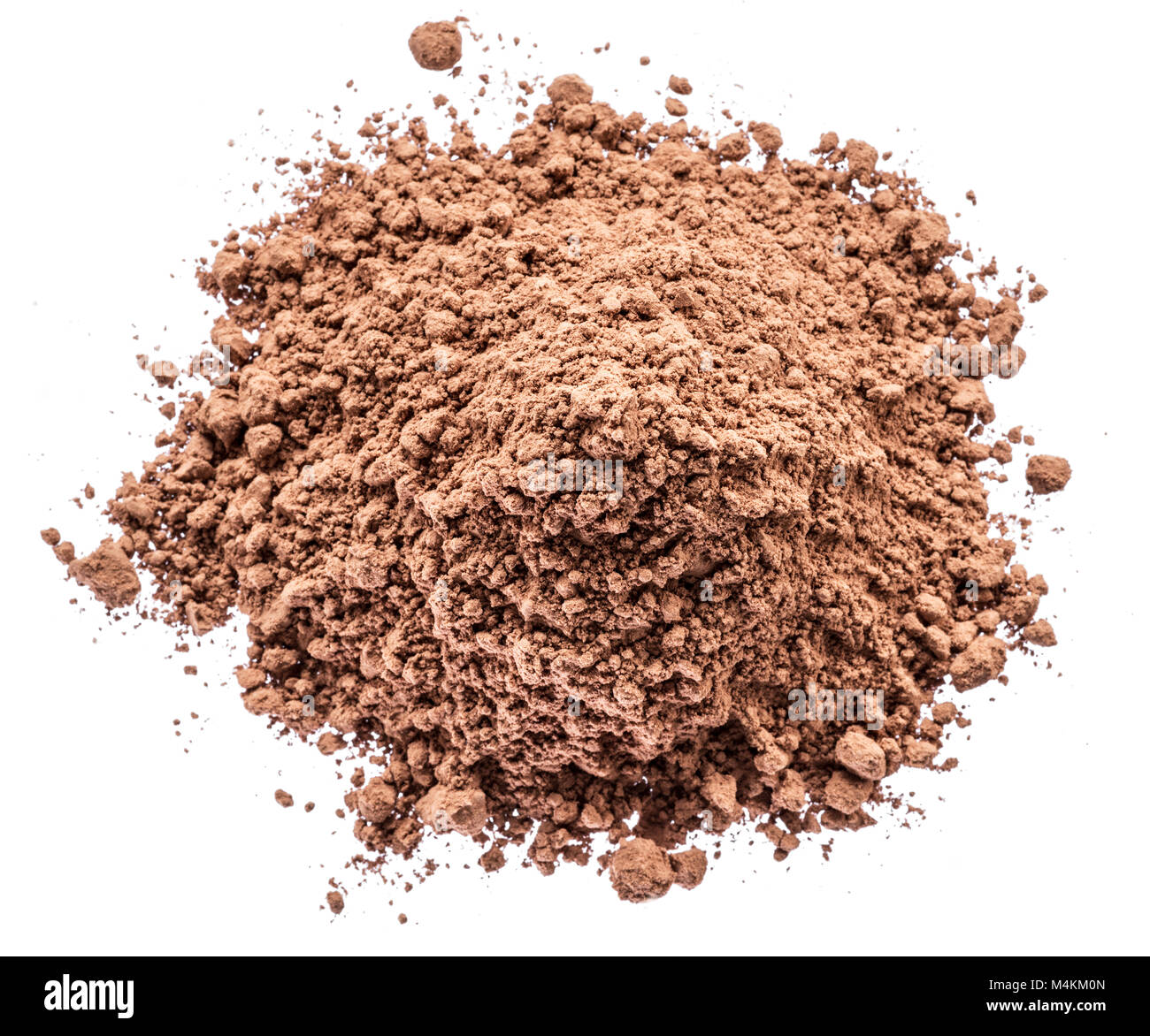 Cocоa powder or carob powder on white background Stock Photo - Alamy