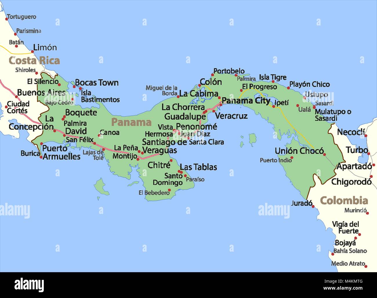 Surrounding Countries Of Panama