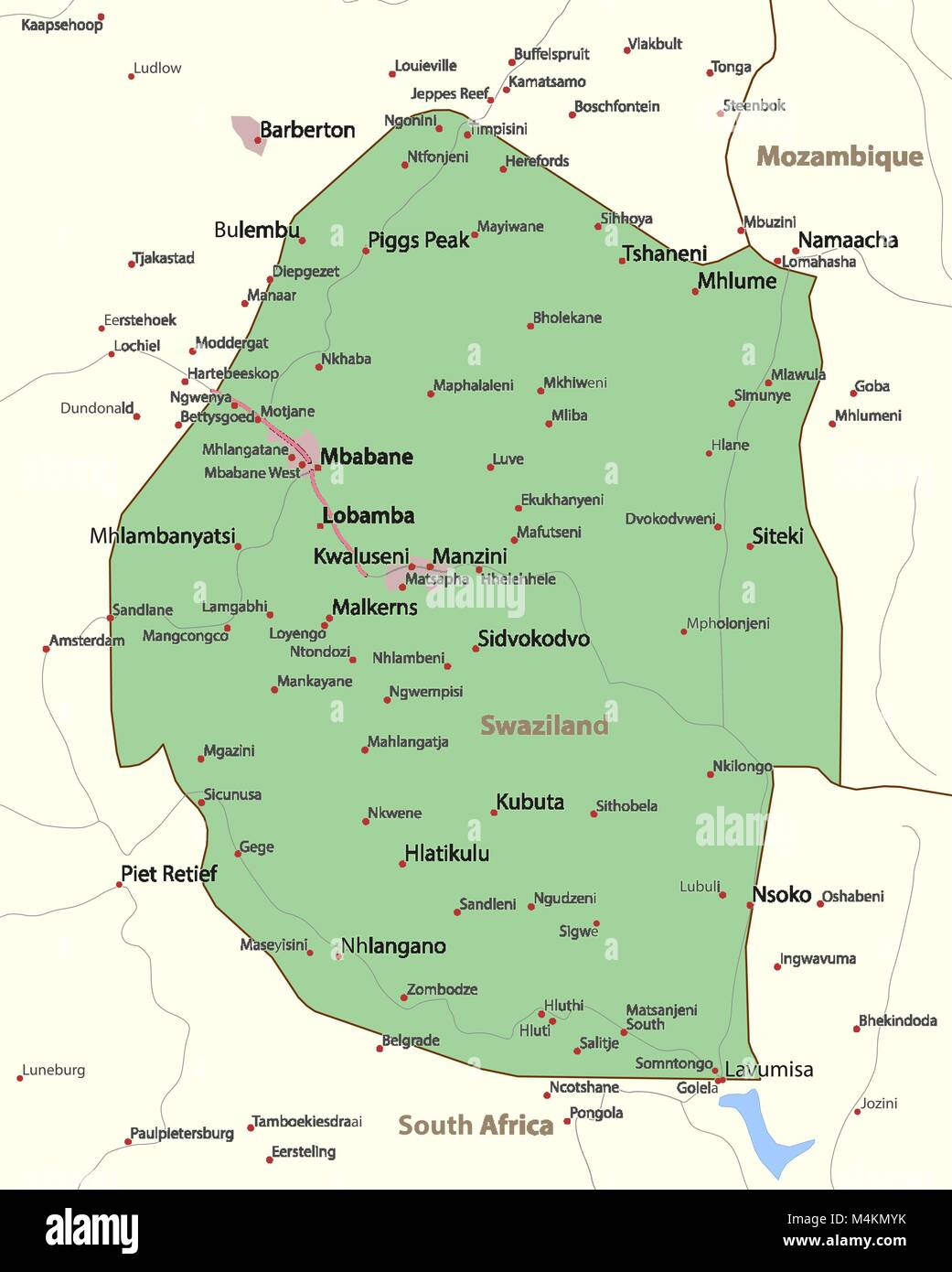 Swaziland Map