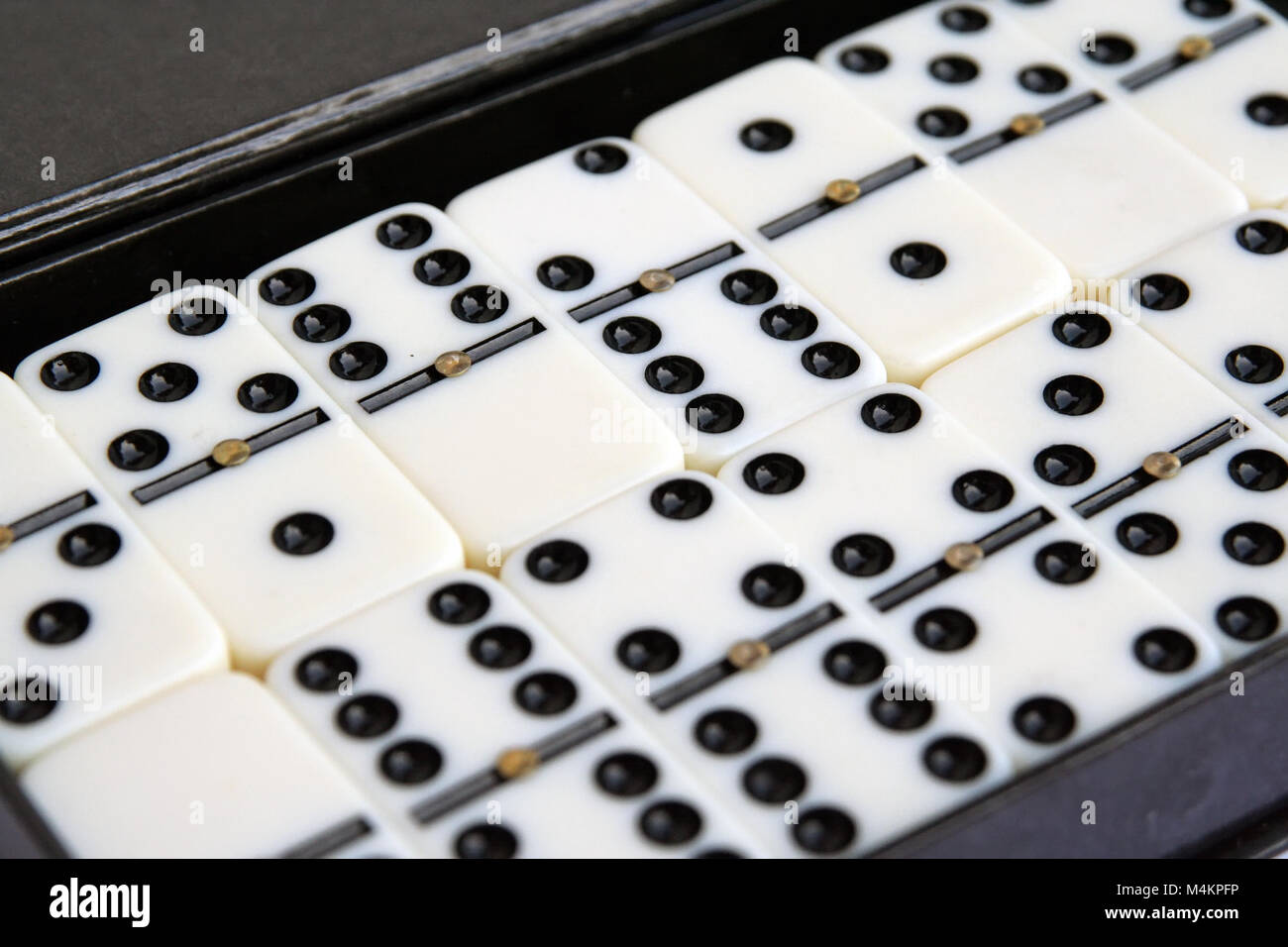 White marble dominoes. Pile of dominoes. White and black dominoes Stock ...