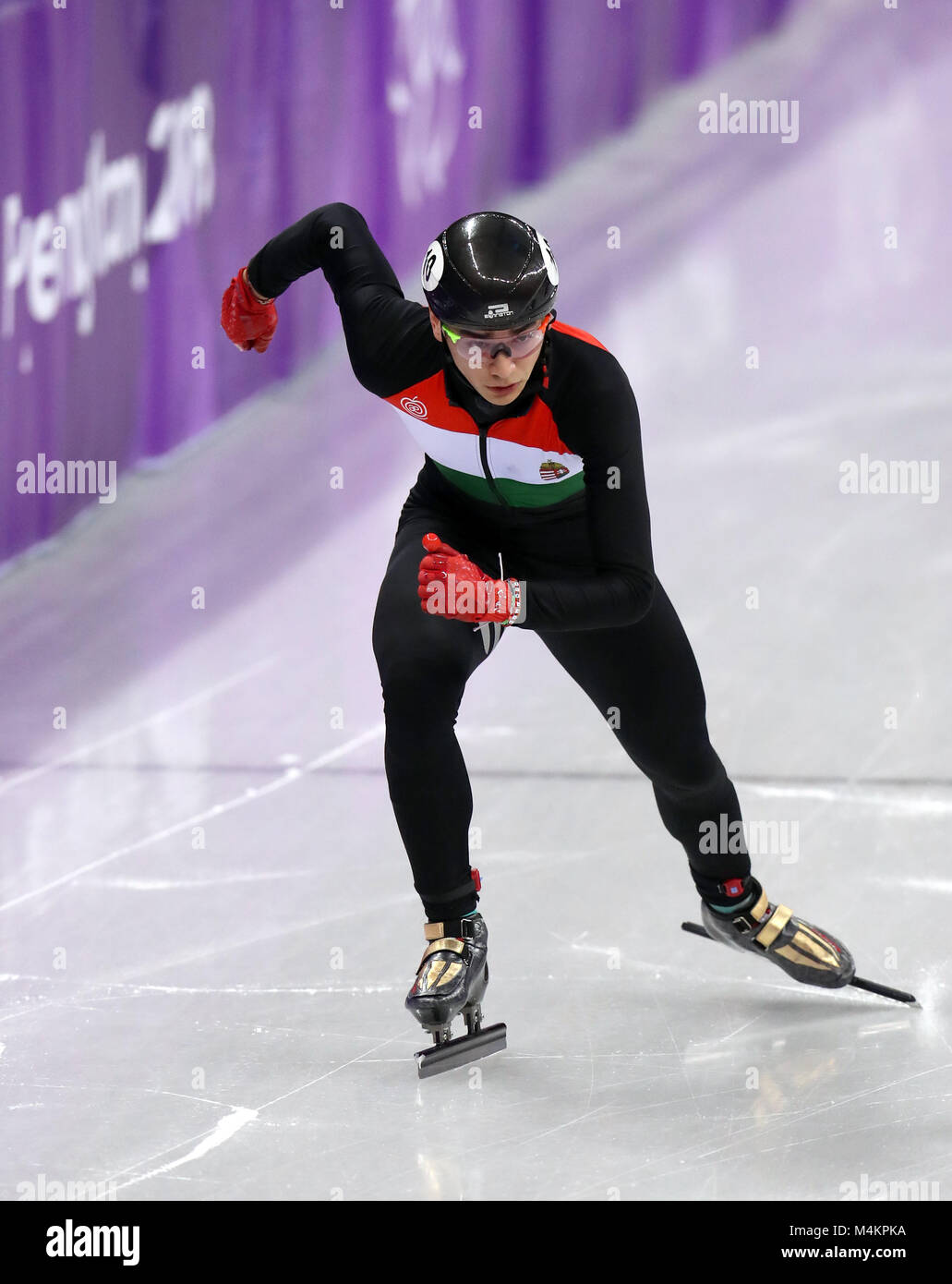 Hungary's Shaolin Liu in the Short Track Speed Skating - Men's 1,000m ...