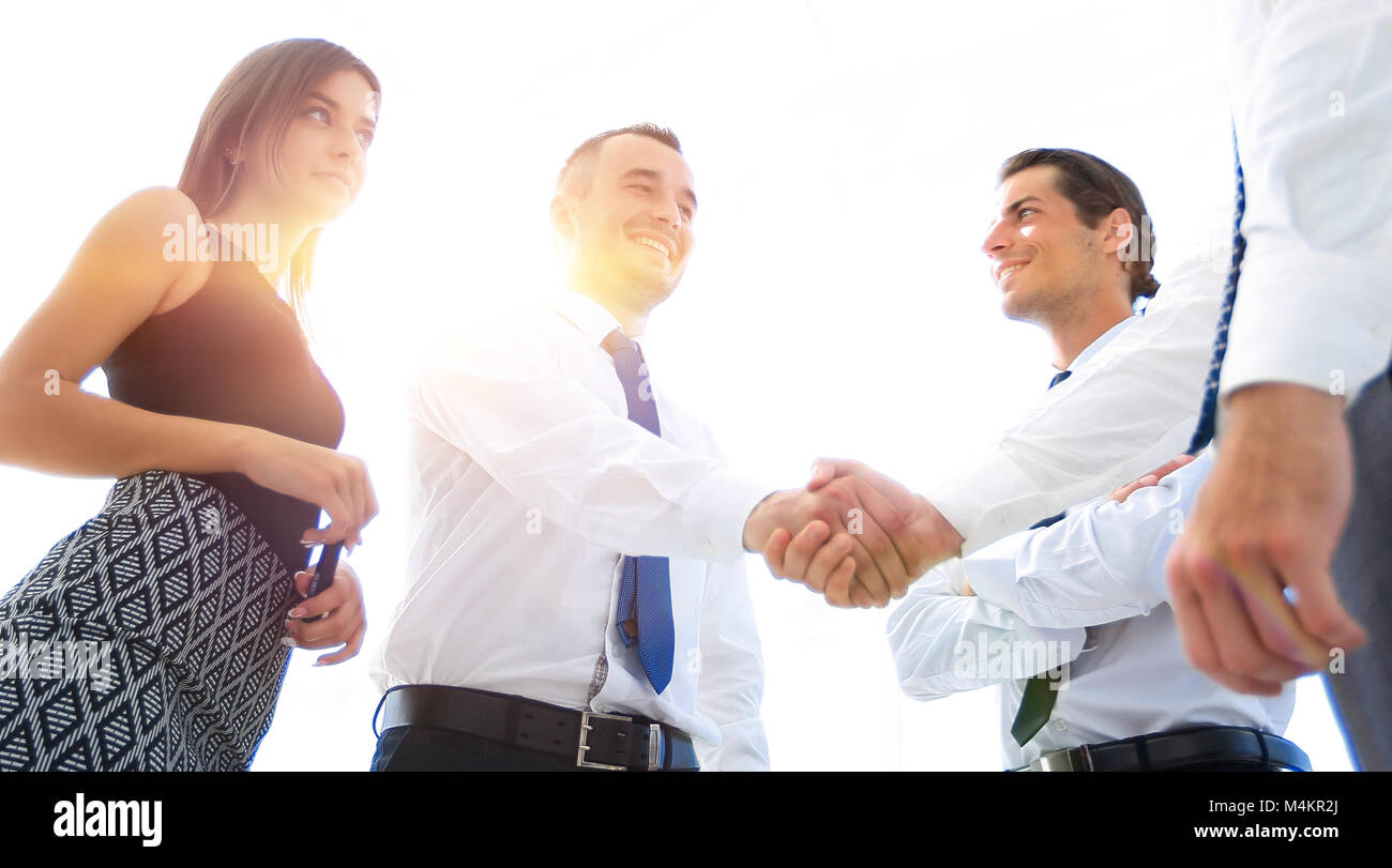 handshake business partners.the business concept.photo with copy space ...