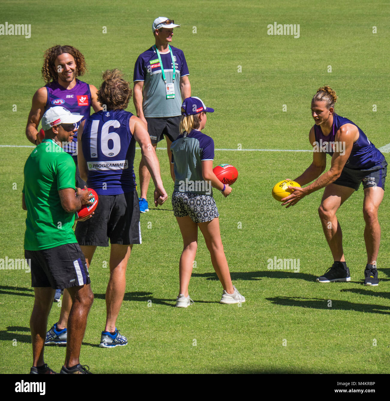 Nathan fyfe training hi-res stock photography and images - Alamy