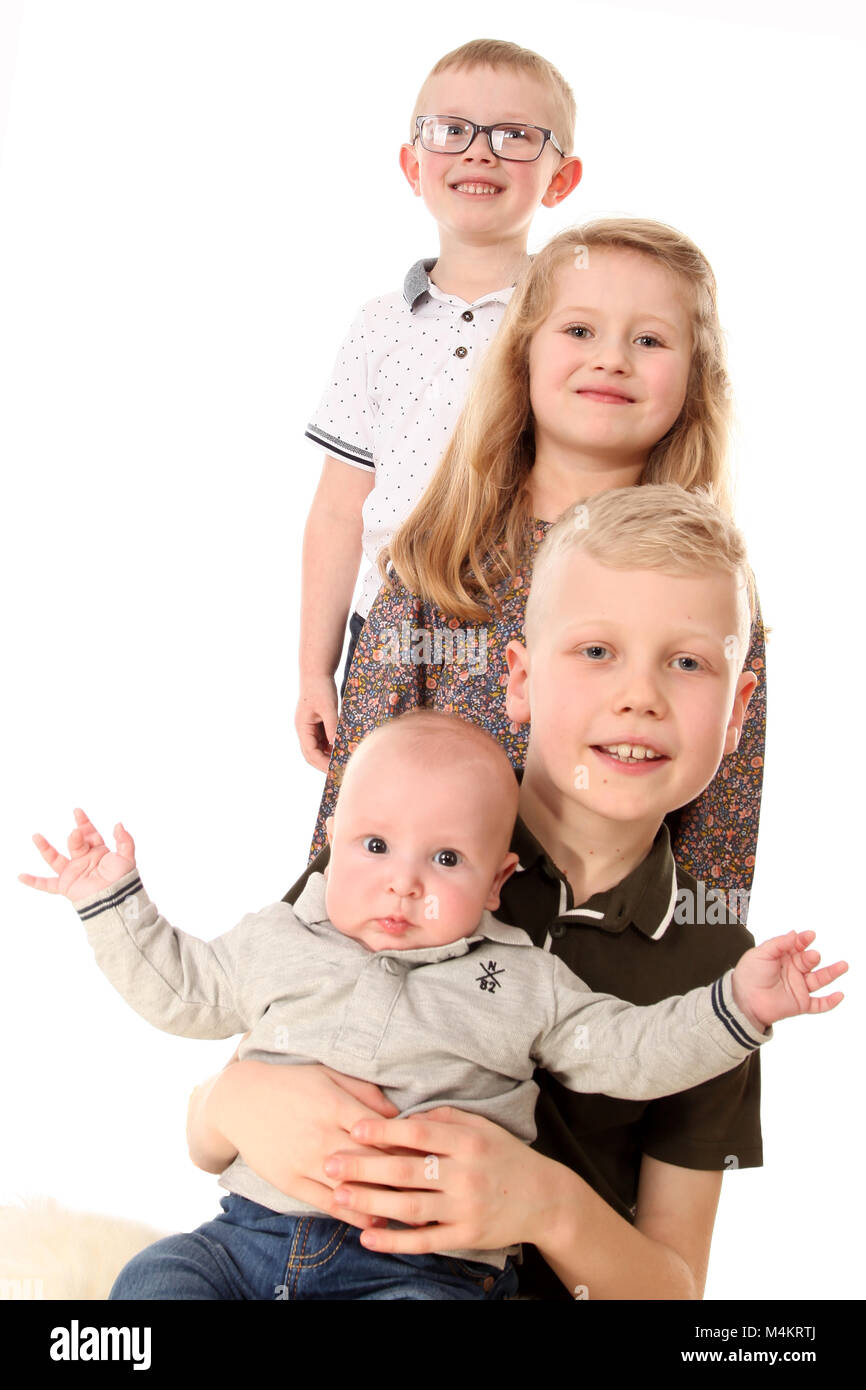 8 year old girl younger brother hi-res stock photography and images - Alamy